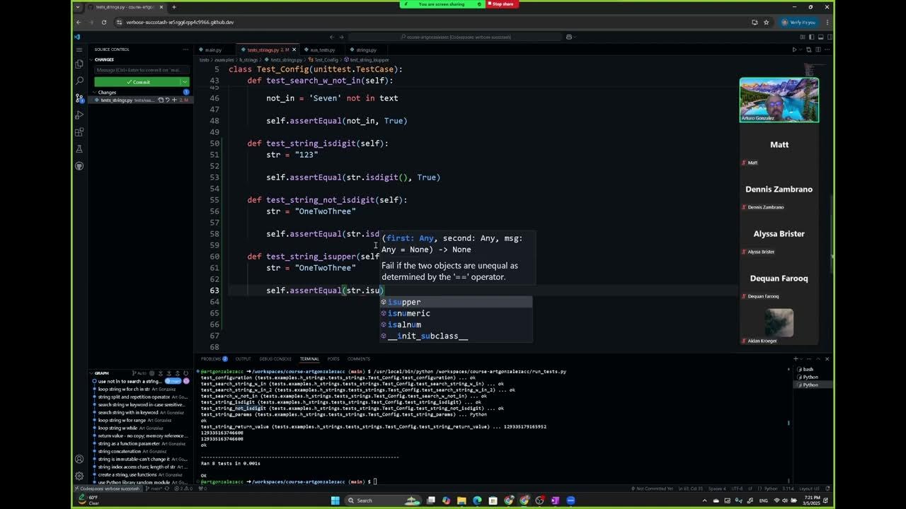 030525 COSC 1336 Python string built-in functions - YouTube