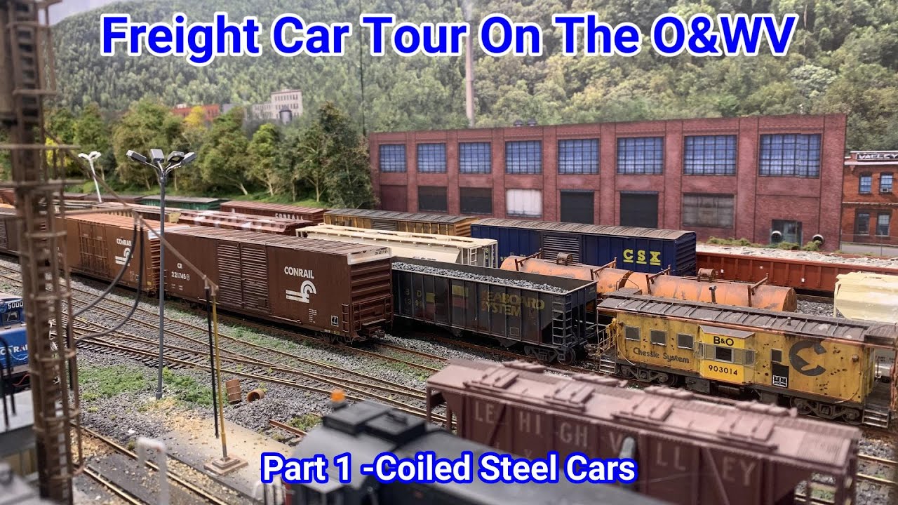 Freight Car Tour Part - 1 Coiled Steel Cars - YouTube