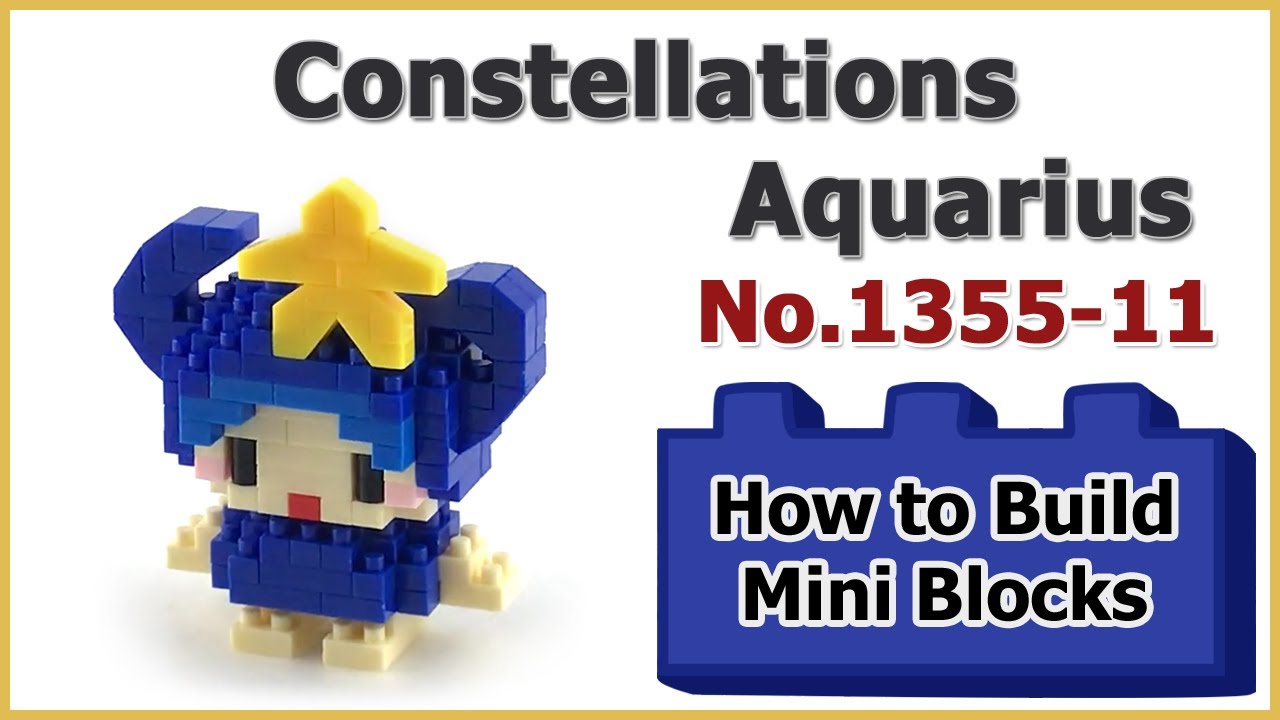 How to Build Mini Blocks Zodiac Constellations - Aquarius No.1355-11 ...
