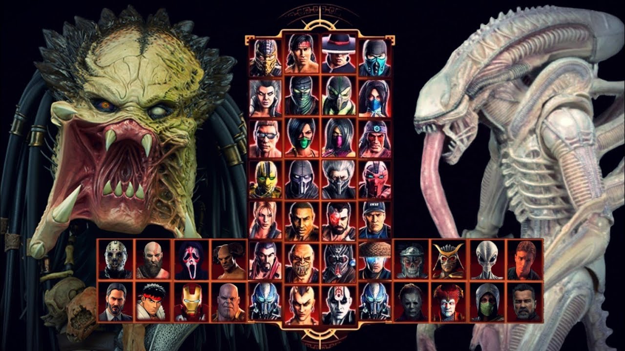 Mortal Kombat 9 - Alien And Predator - Expert Tag Ladder - Gameplay ...