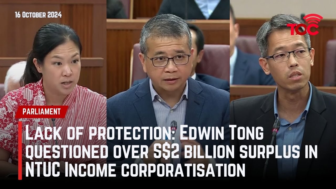 Lack of protection: Edwin Tong questioned over S$2 billion surplus in ...