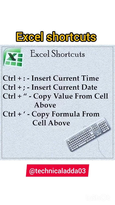 Excel shortcuts #excel #computereducation #excelformula #excelfunction #excelshortcuts - YouTube