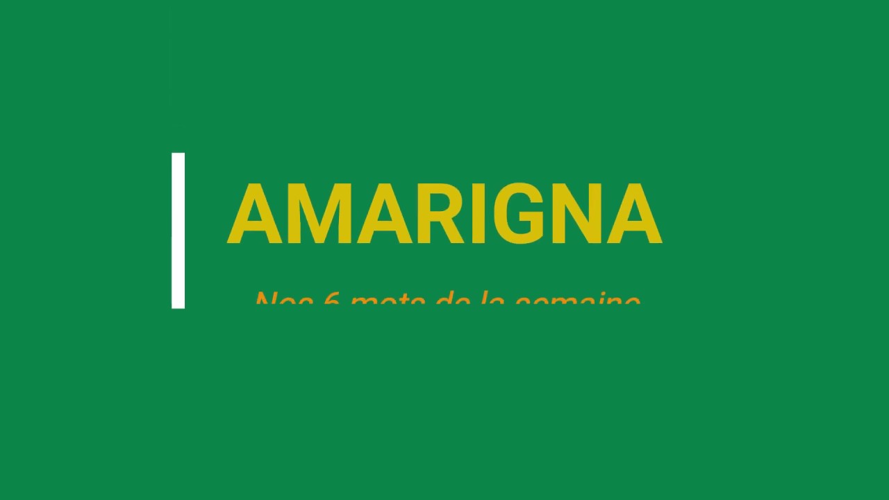 [Amarigna] : 6 mots en amharique - YouTube