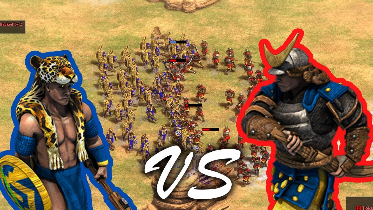 Jaguar Warrior VS Samurai (Aztecs VS Japanese) - Age of Empires 2 ...