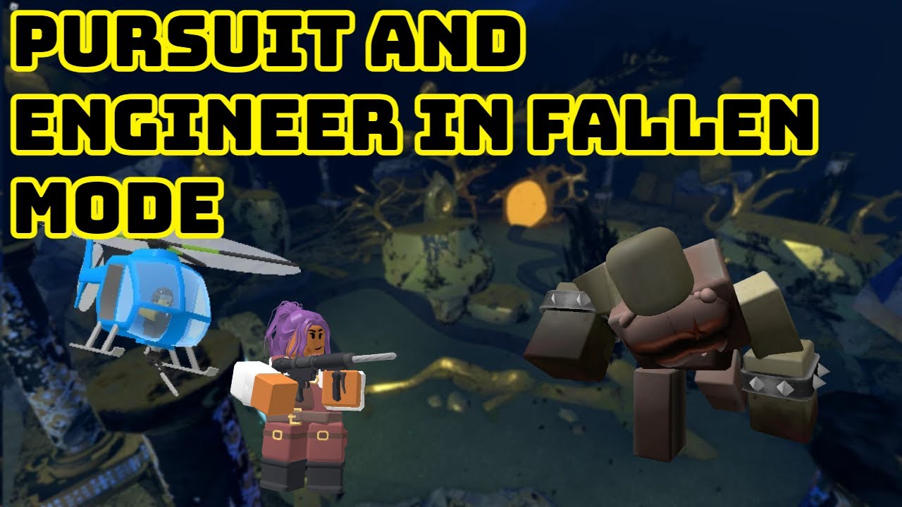Engineer And Pursuit in Fallen Mode| ROBLOX Tower Defense Simulator TDS ...