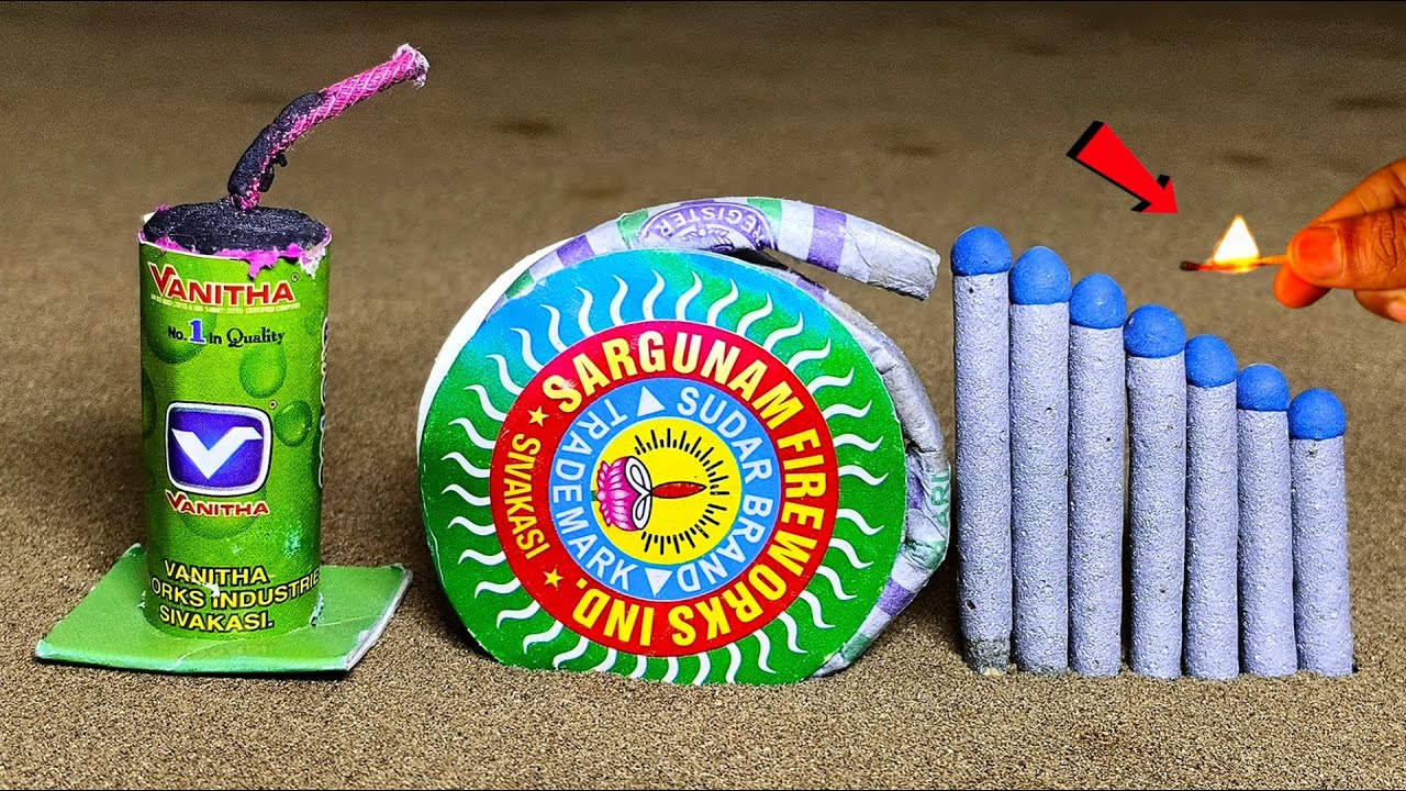 Diwali Ground Chakkar Vs Green Colour Flash | Amazing Crackers ...