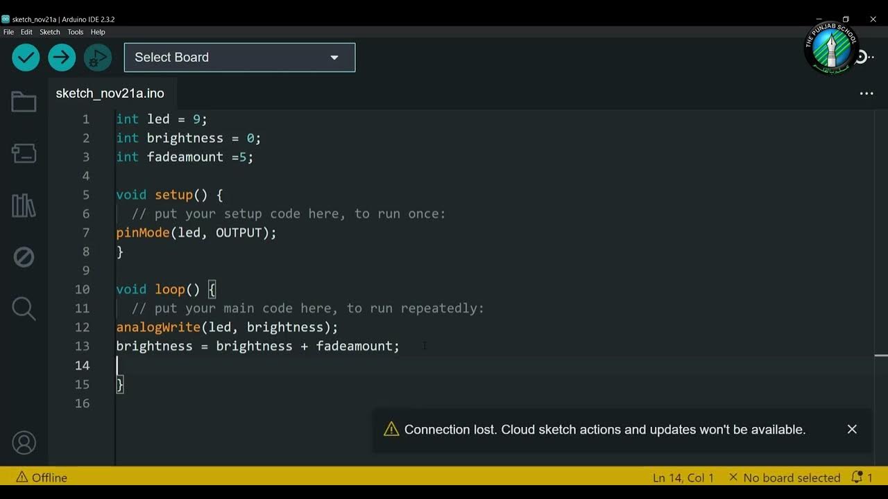 TPS Robotics Series | Lesson 20 | Fade an LED with Arduino - YouTube