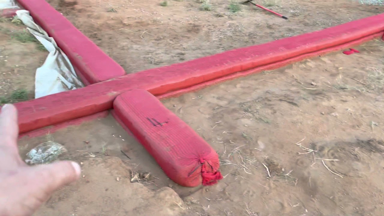 Off grid living | Progress on the hyperadobe house - YouTube