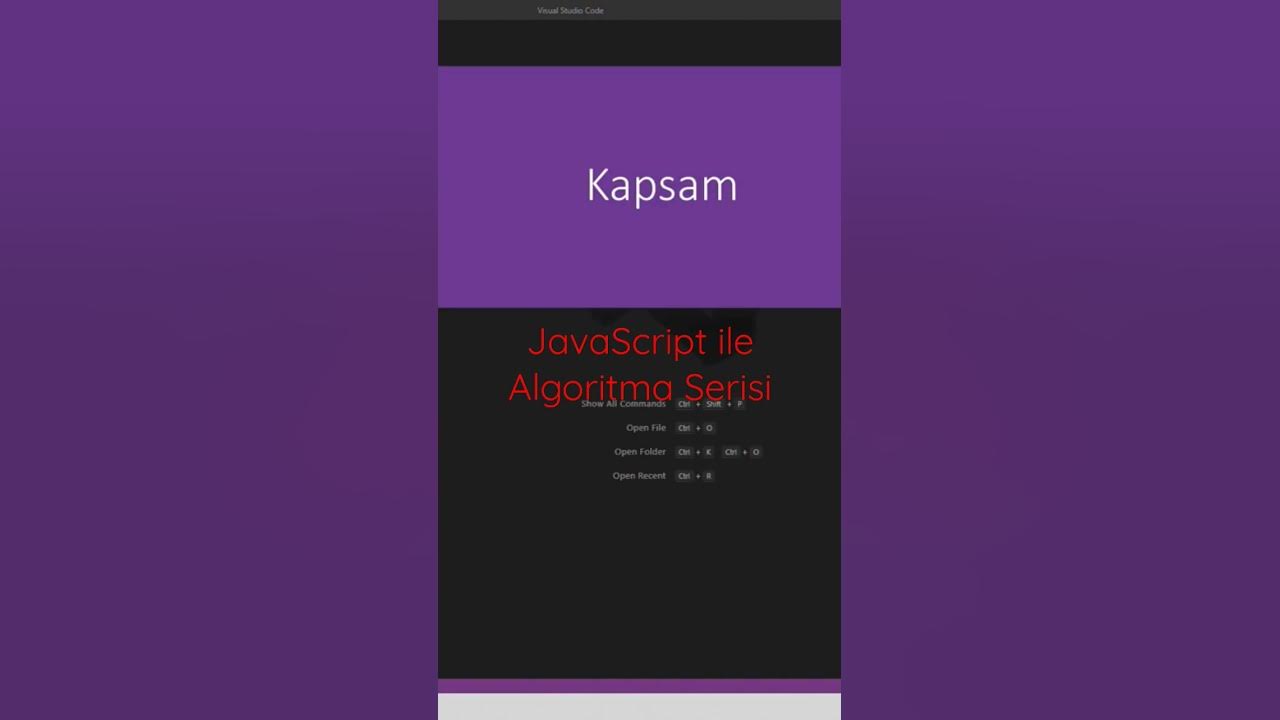 Javascript İle Algoritma Serisi Youtube