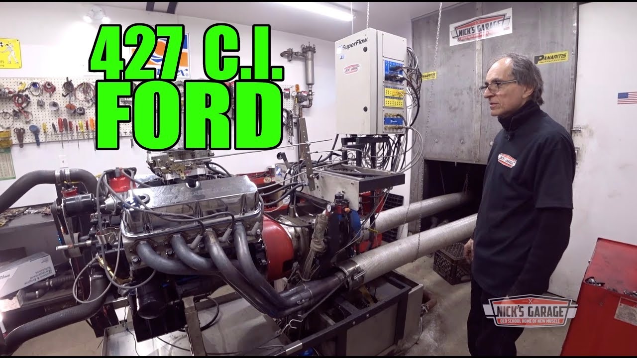 427 Ford on the Dyno - Nick Tests the Blue Oval - YouTube
