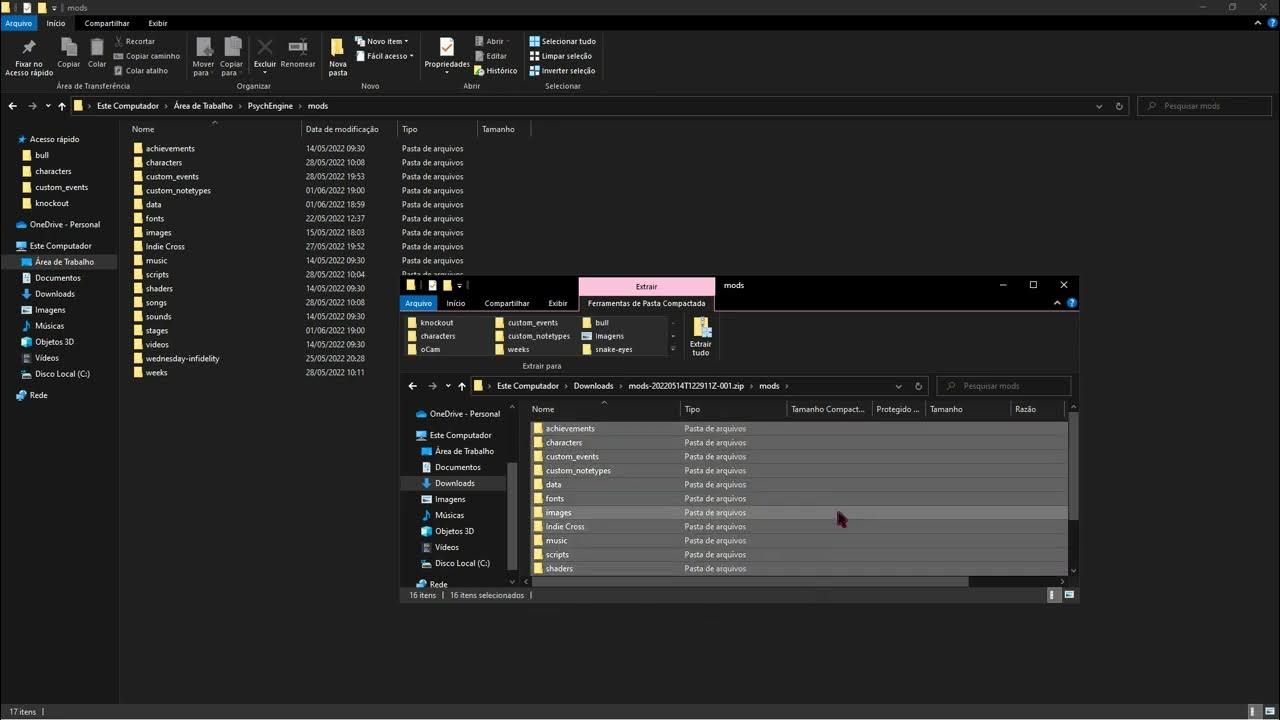 How to put a mod in Psych Engine(PC) - YouTube