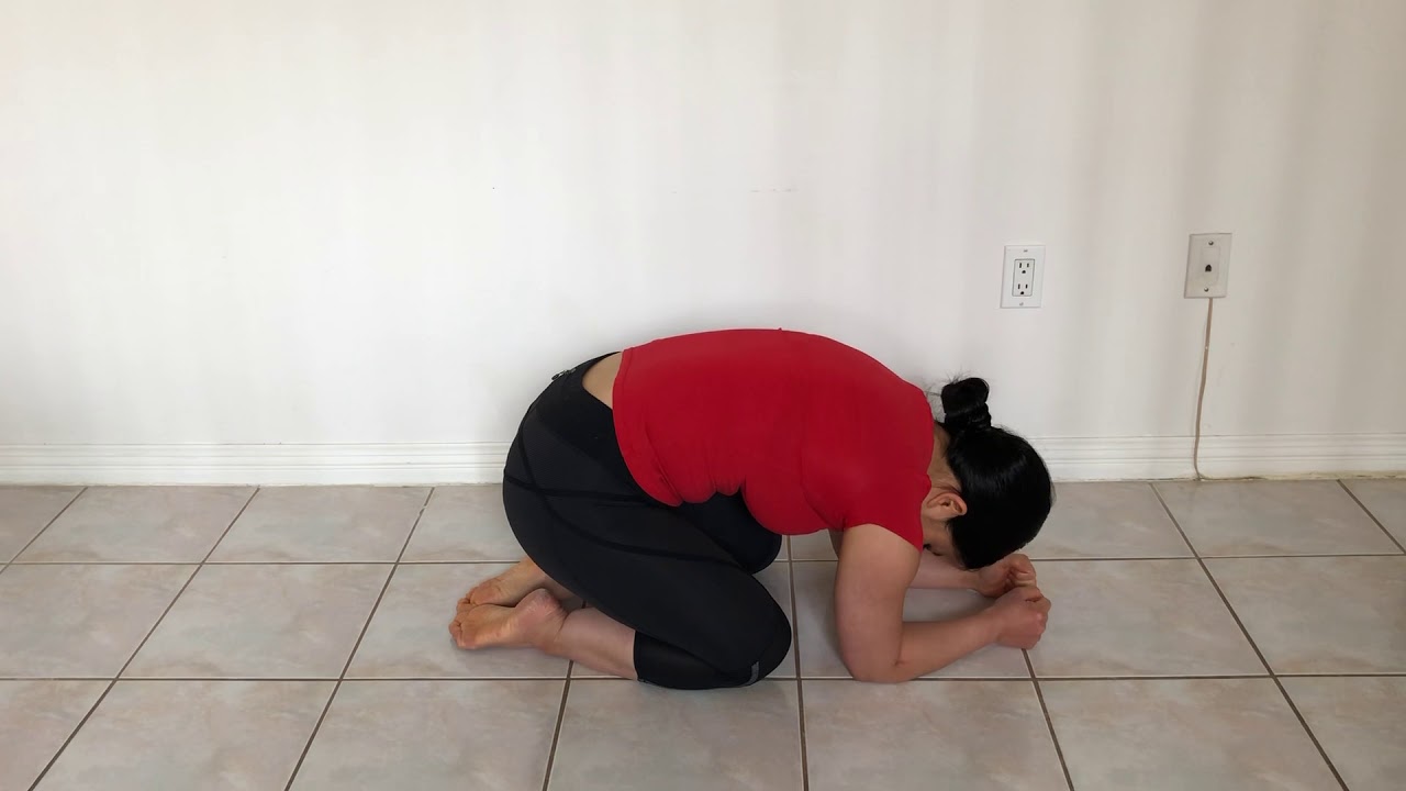 Lumbar lock cat cow on elbow (upper thoracic bias) - YouTube