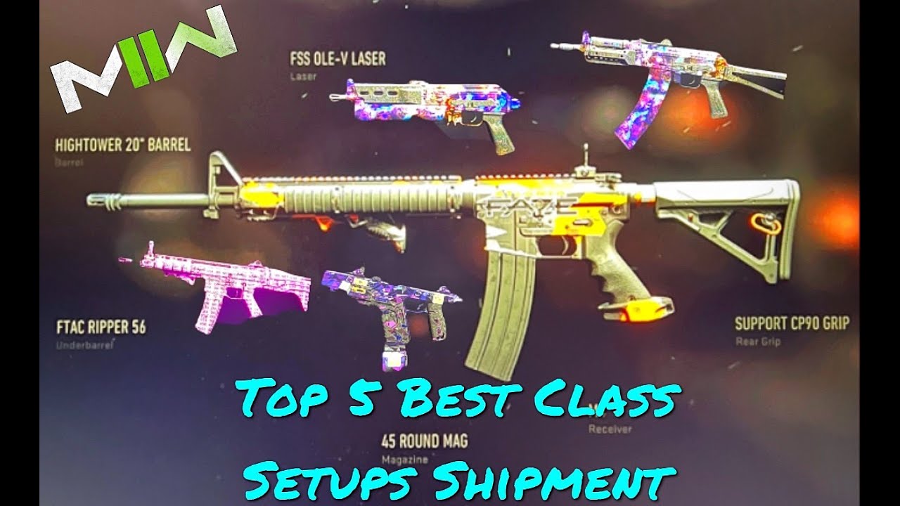 Modern Warfare 2 TOP 5 BEST CLASS SETUPS SHIPMENT NOW (MW2 BEST CLASS ...