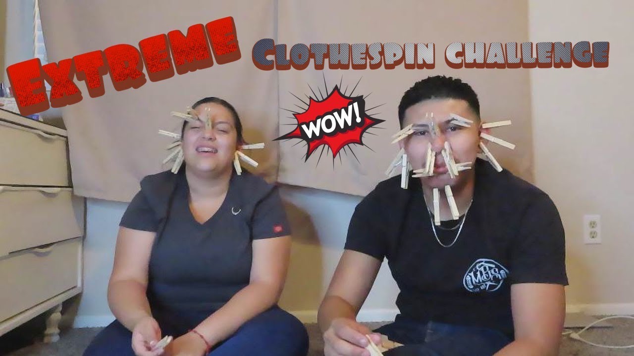 EXTREME CLOTHESPIN CHALLENGE 🤯 - YouTube