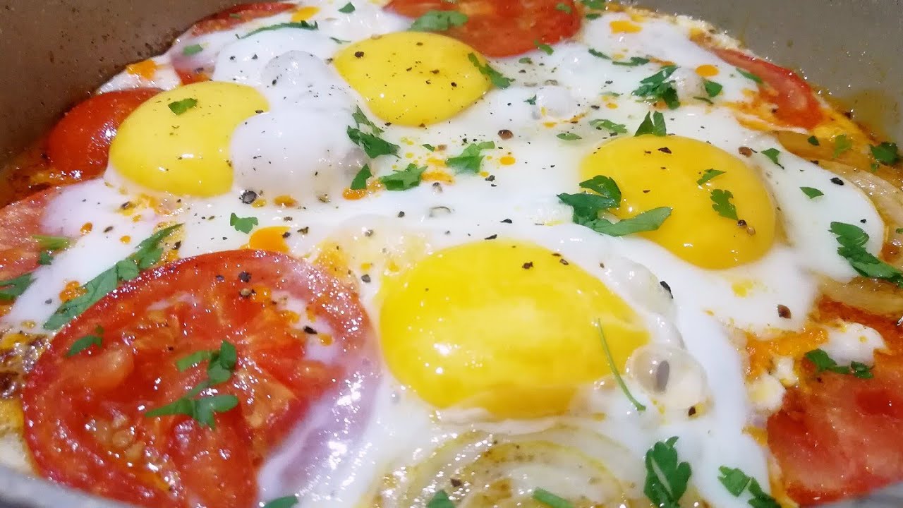 The most delicious breakfast with 4 eggs! Simple and quick omelet for ...