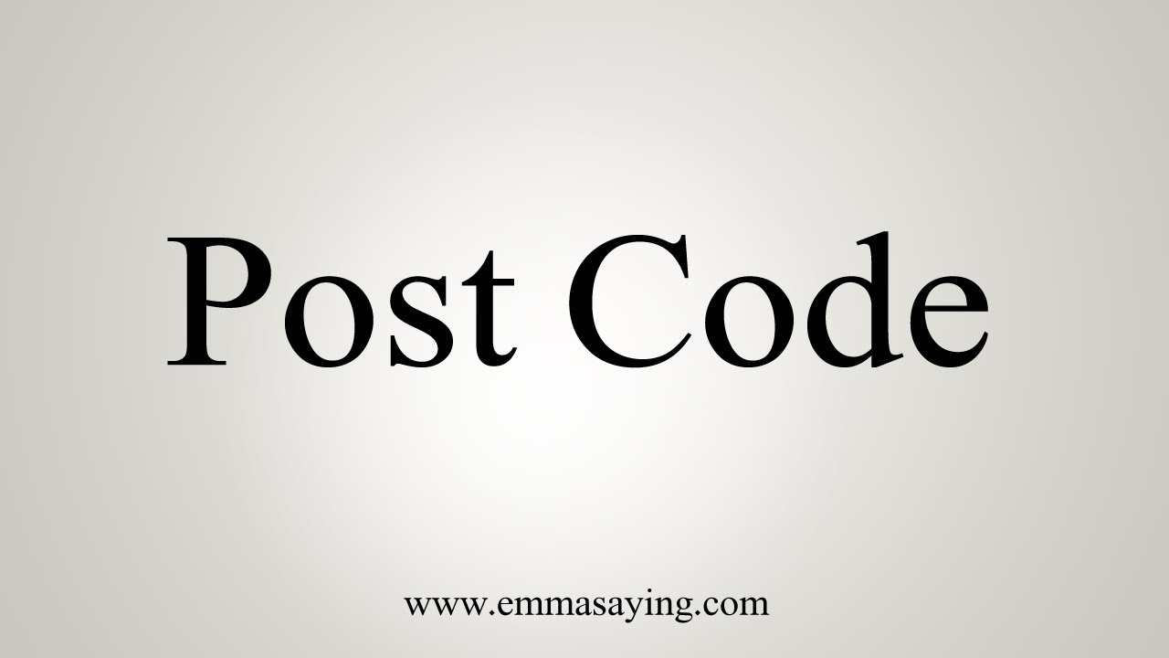 How To Say Post Code YouTube how-to-say-post-code-youtube