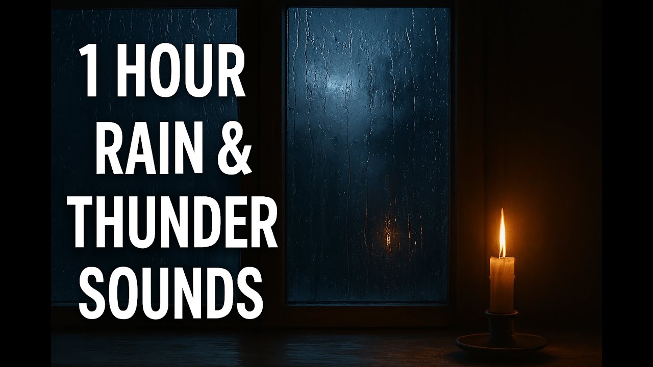 1 Hour of Heavy Rain & Thunderstorm – White Noise for Deep Sleep ...
