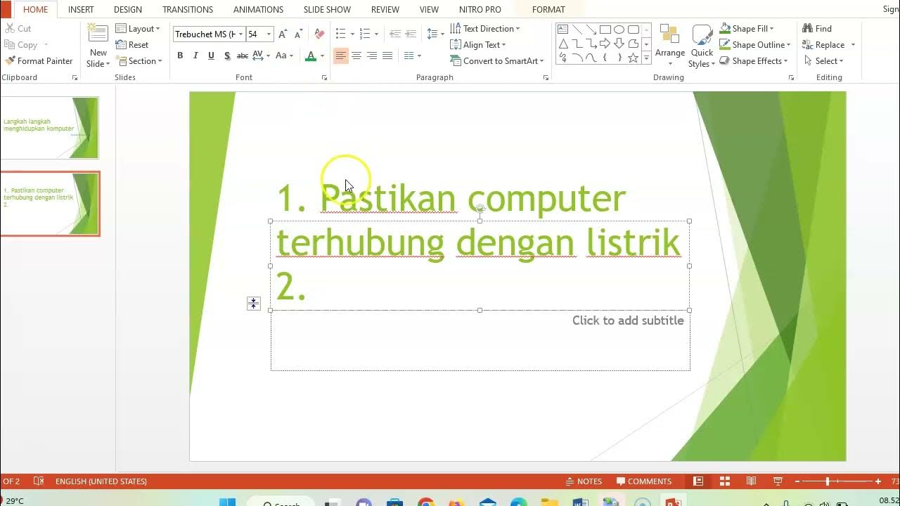 belajar power point - YouTube