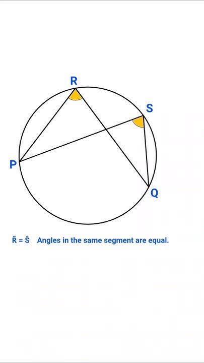 Circle Theorems: Angles In The Same Segment Are Equal - YouTube