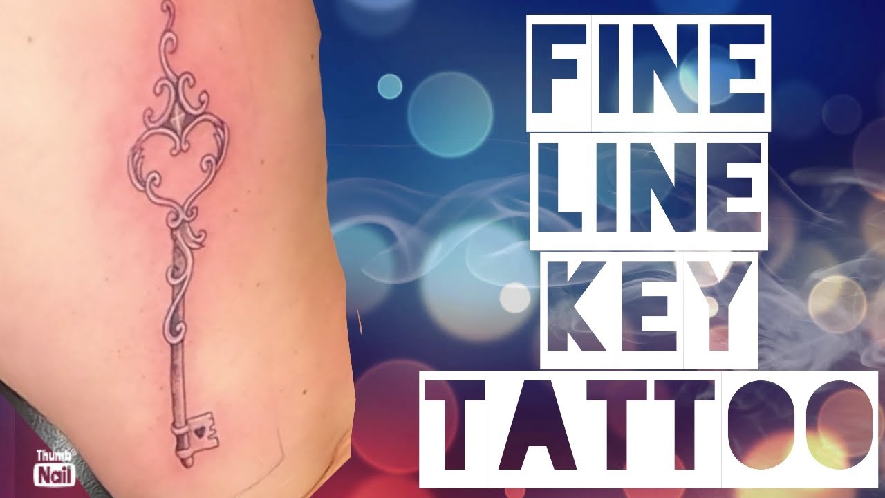 Heart Key Tattoo On Wrist