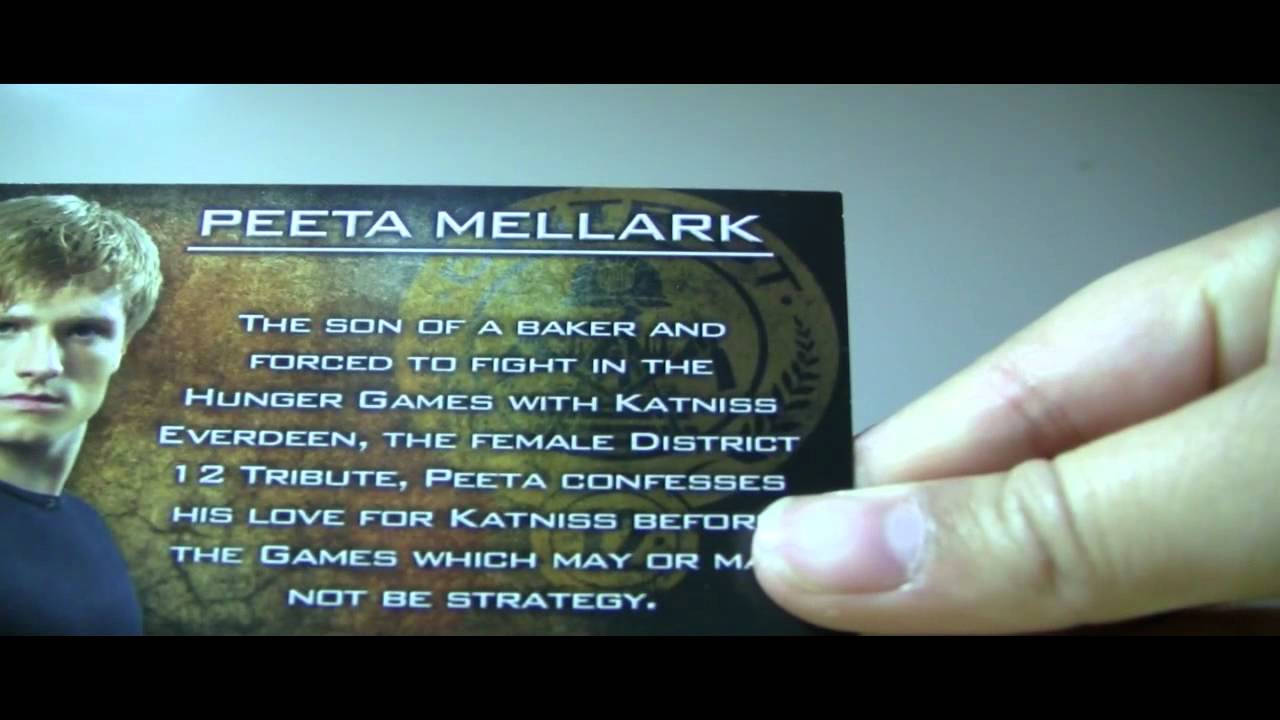 The Hunger Games Trading Cards - YouTube