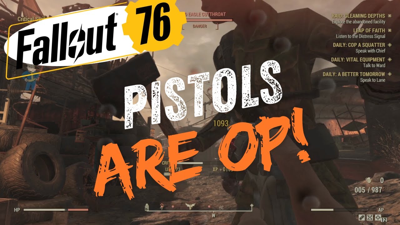 Fallout 76 - Pistol Power - Are Pistols Finally OP in Fallout 76? 10mm ...
