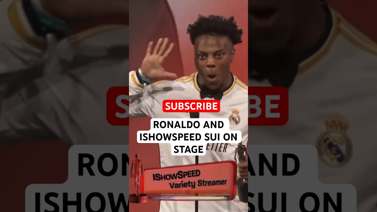 RONALDO AND ISHOWSPEED SUI ON STAGE! #ishowspeed - YouTube