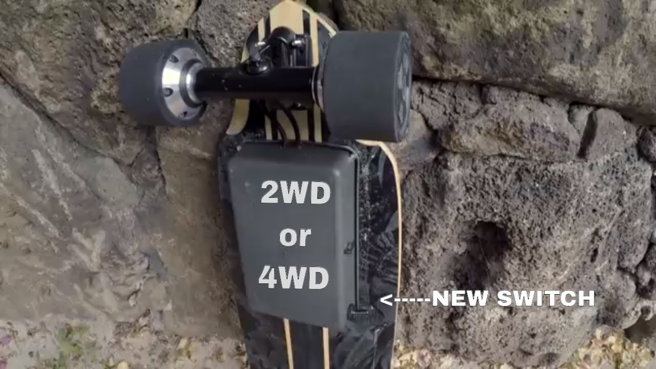 $550 DIY AWD Electric Skateboard - 4wd or 2wd Modification - YouTube