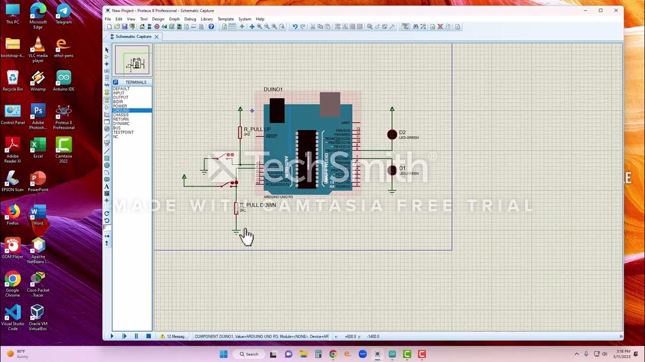 uji coba saklar arduino - YouTube
