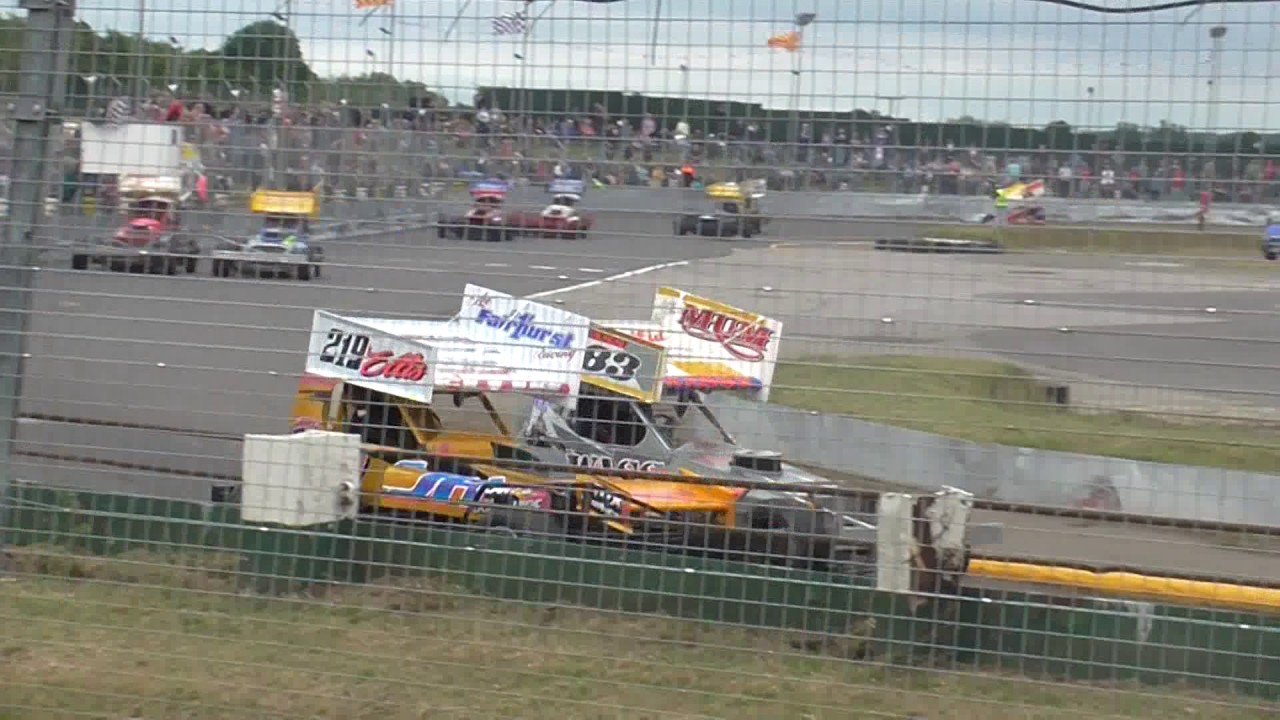 Brisca F1 Stock Car Racing- Northampton Stadium 15.7.2017 Heat 2 - YouTube