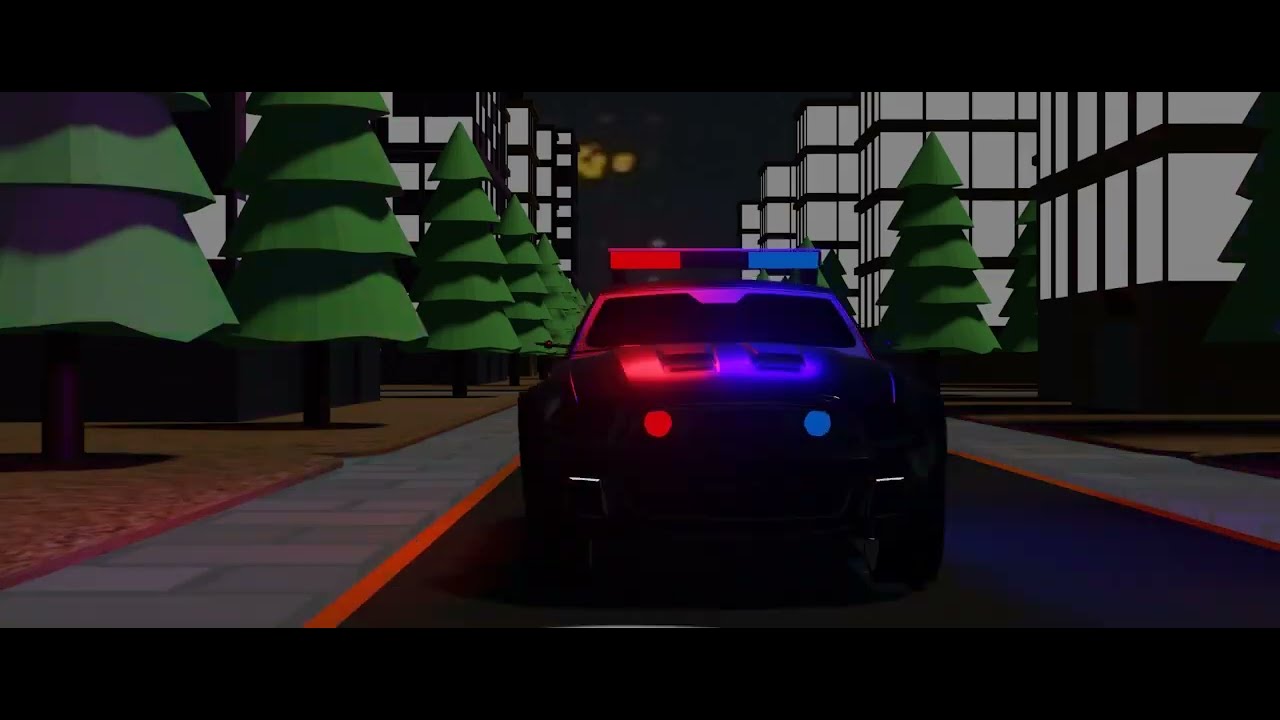 McLaren Senna vs Police Animation || Police chasing scene || Blender ...