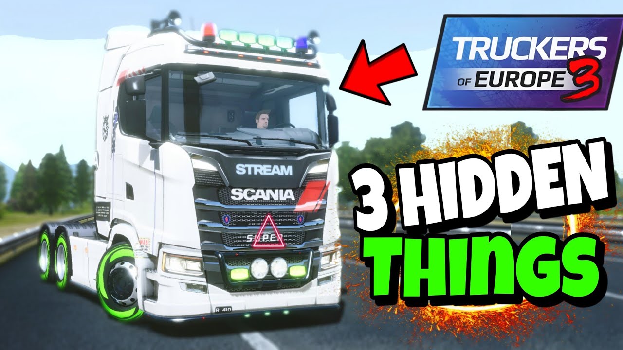 3 HIDDEN Secrets🤯 Things The Scania Truck Has In - Truckers of Europe 3 ...