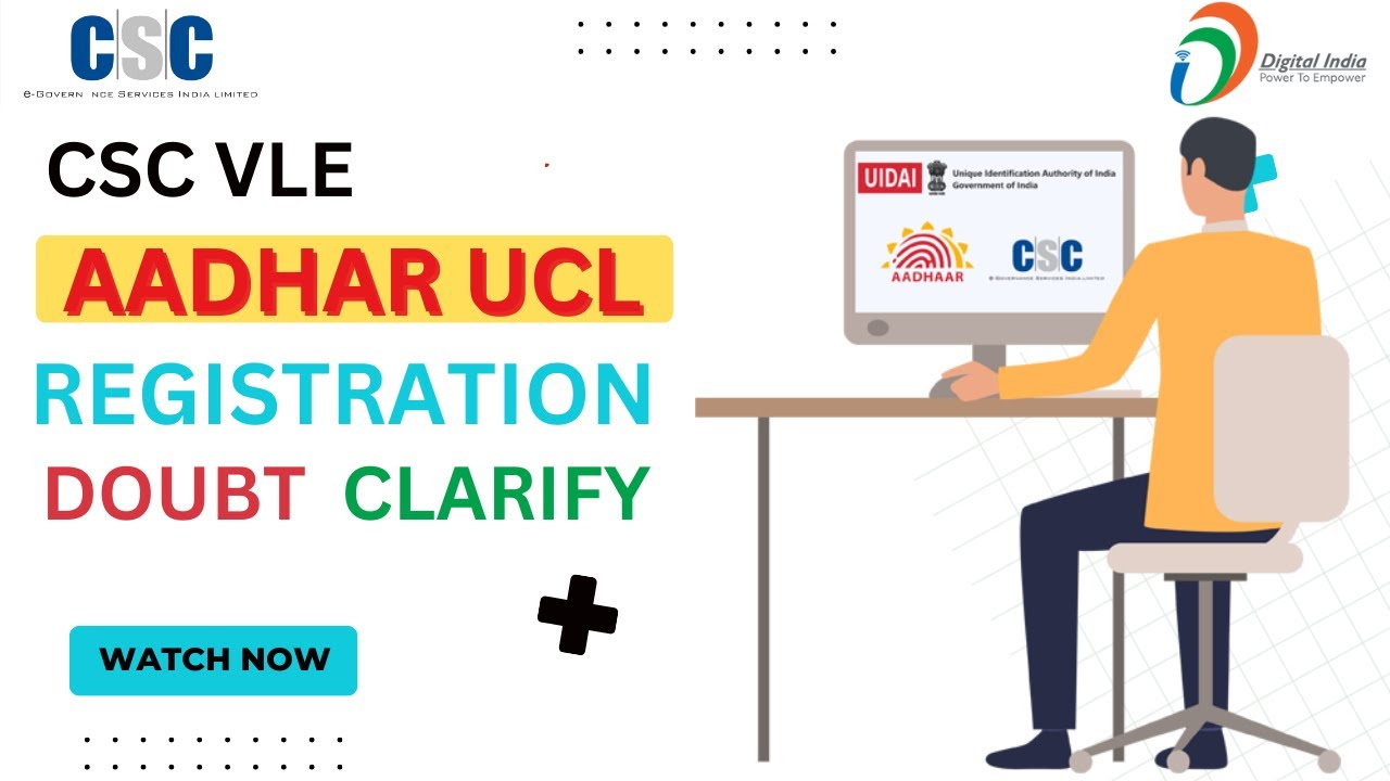 CSC VLE ||AADHAR UCL REGISTRATION ALL DOUBTS CLARIFIED @jnrstartech # ...