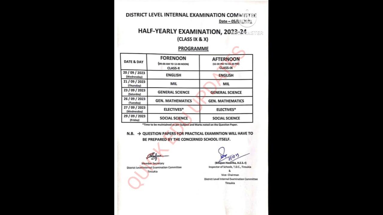 Tinsukia District Class 9 And 10 Half Yearly Exam Routine Seba Assam tinsukia-district-class-9-and-10-half-yearly-exam-routine-seba-assam