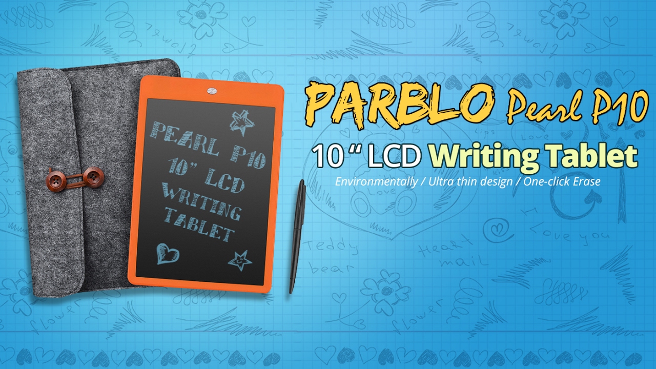 Parblo Pearl P10 10 inches LCD Writing Tablet unboxing and testing ...