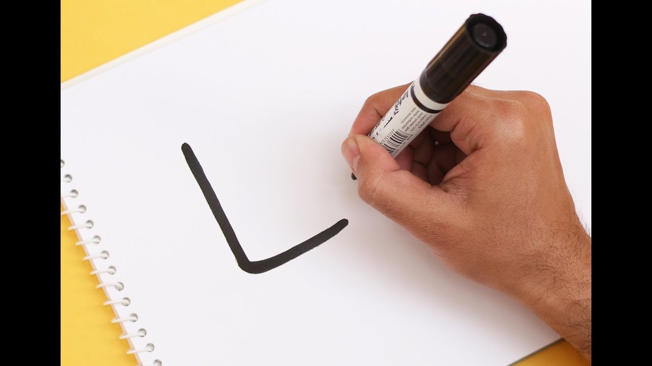 How to turn Letter "L" into a Cartoon LIPSTICK ! Fun with Alphabets ...