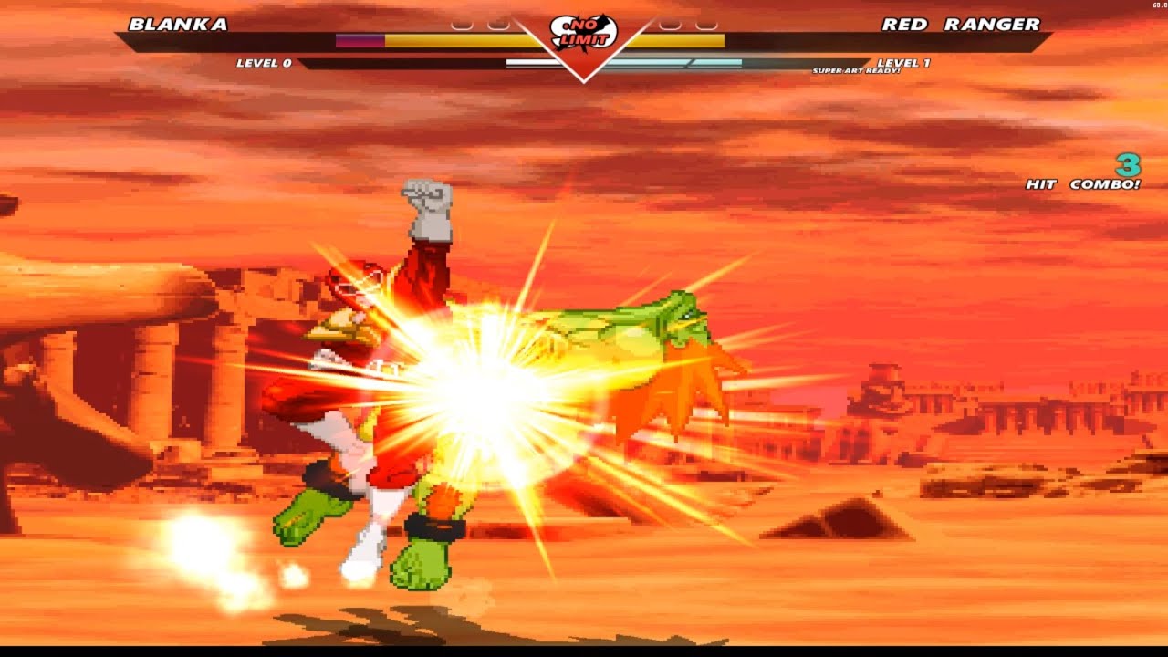 Blanka vs Red Ranger [CAPCOM VS SNK MUGEN] - YouTube