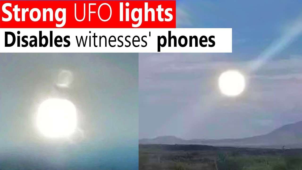 WHAT IS HAPPENING - Strong UFO lights Causes witnesses' phones to ...
