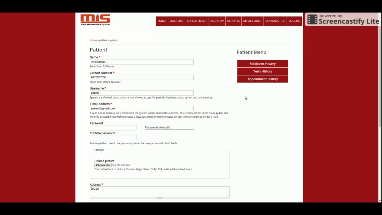 Medical Information System Php And Mysql Project Source Code Php Mysql Crud Project Youtube
