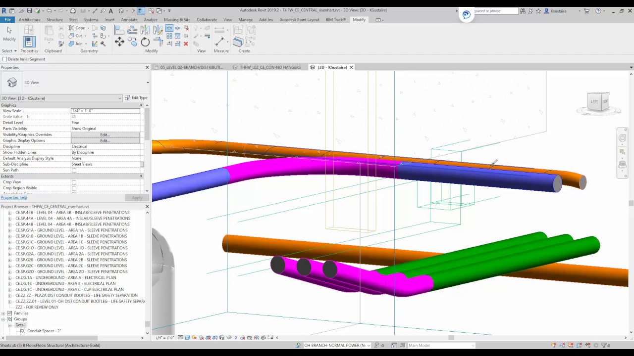Revit - Electrical Conduit Modeling: 2 Ways to Make a Kick 90° - In ...