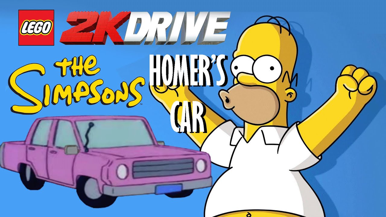 LEGO 2K Drive Custom The Simpsons Homer's Car Vehicle - YouTube