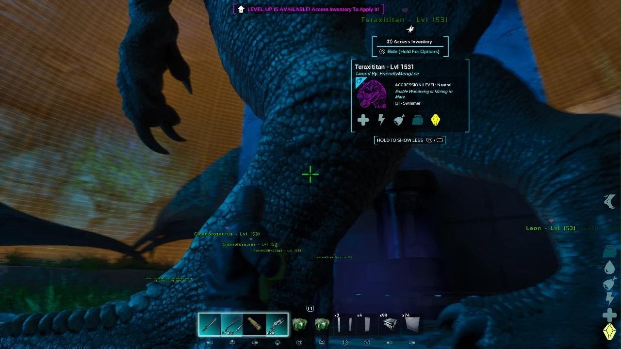 ARK Survival Ascended TopStats Teraxititan. 1820 Melee - YouTube