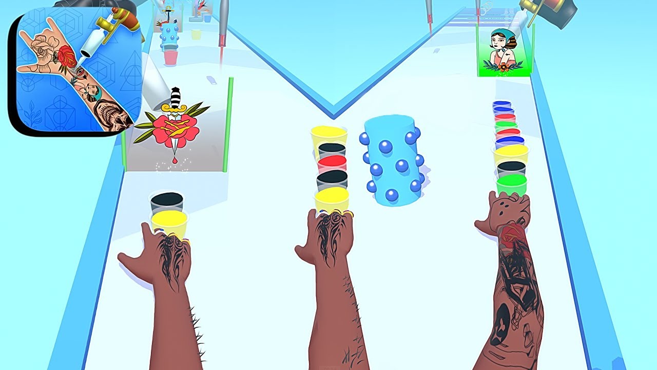 Tattoo Rush Gameplay | All Levels 7-8 - YouTube