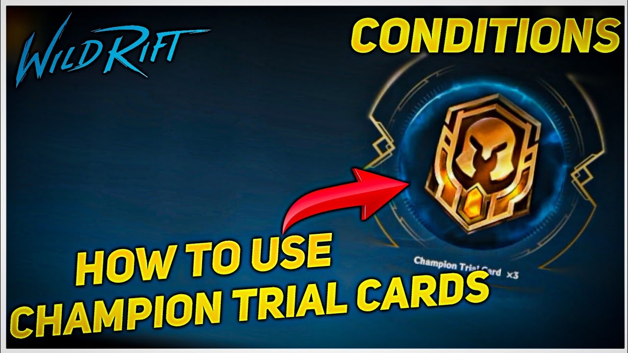 LOL MOBILE! HOW TO USE CHAMPION TRIAL CARD IN WILDRIFT! #WILDRIFTINDIA ...