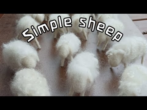 Needle felted sheep for beginners - A simple tutorial for nativity ...