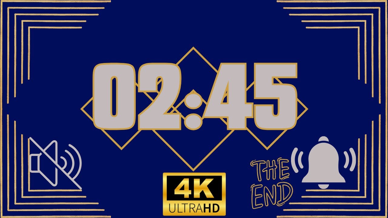 2 Minute 45 Seconds Timer With Silent Countdown | Chime Ending | Time Is in Your Hands🕙🫶 - YouTube