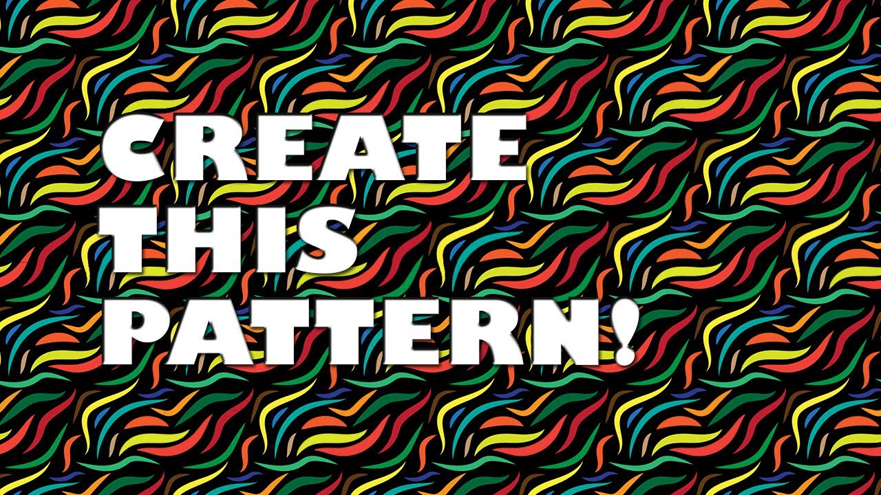 Creating A Seamless Pattern Using Brush Strokes - YouTube