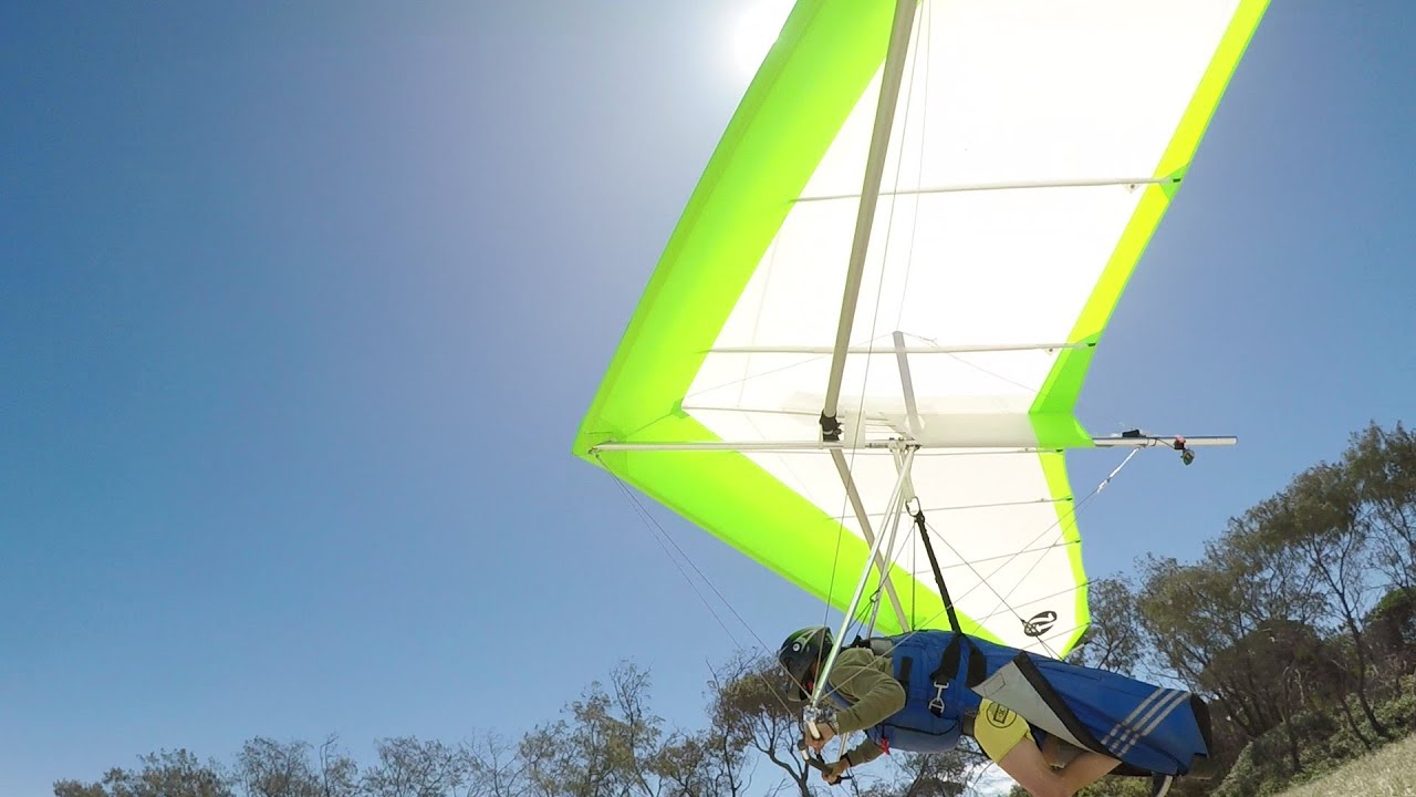 HANG GLIDING, DOWN WIND LANDING - YouTube