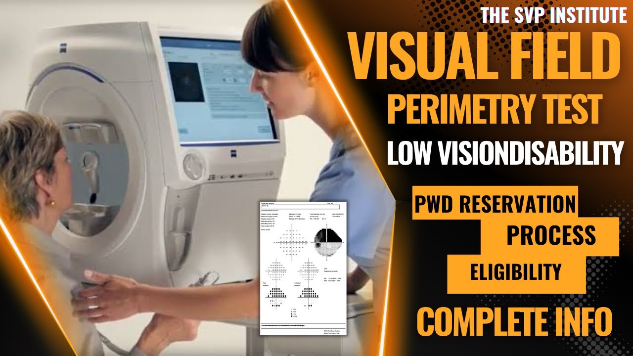 VISUAL FIELD TEST Perimetry Low Vision Eye Test Checkup For Disability ...