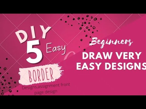 5 assignment border design ideas with leaf designs - YouTube